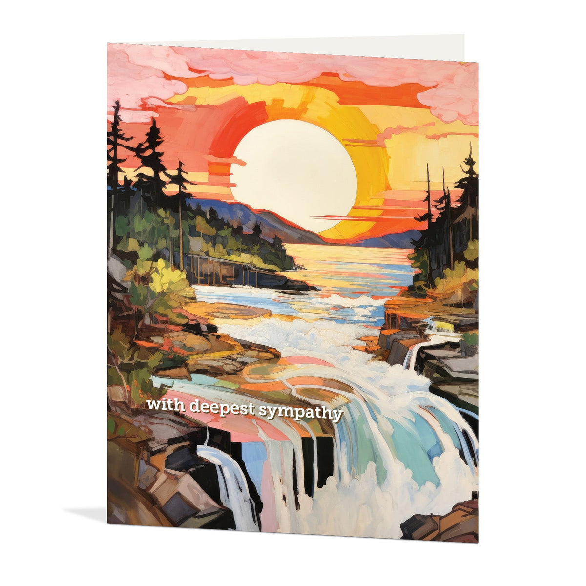 Waterfall Sympathy Card – Waterknot